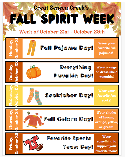 FallSpiritWeek | Great Seneca Creek ES