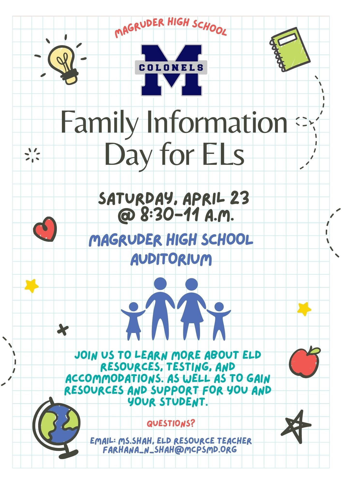 Magruder HS - ESOL | Col. Zadok Magruder HS