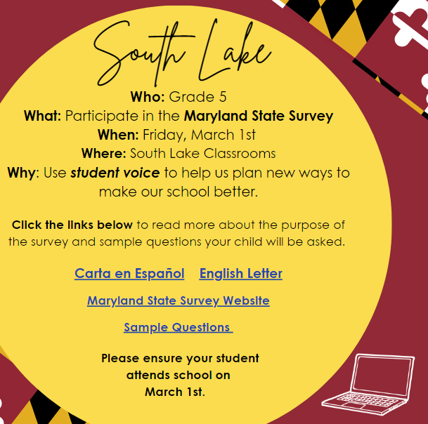 5th Grade Parent Information | South Lake ES