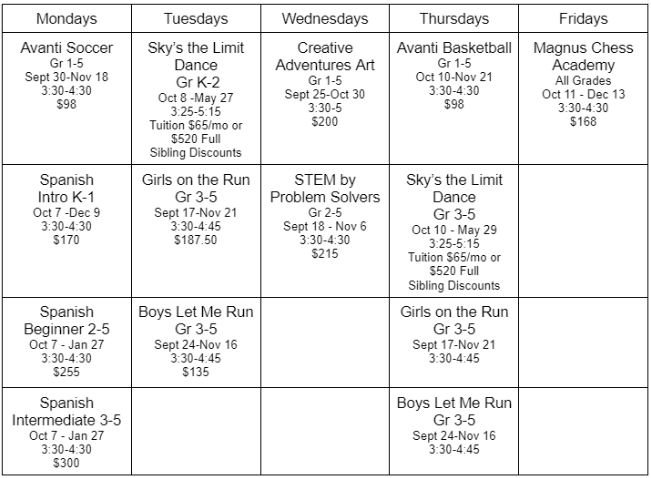 extracurricular | Stonegate ES