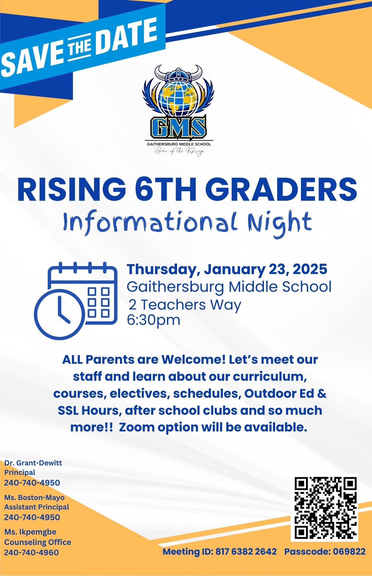 2024-25: 6th Grade Informational Night | Gaithersburg MS
