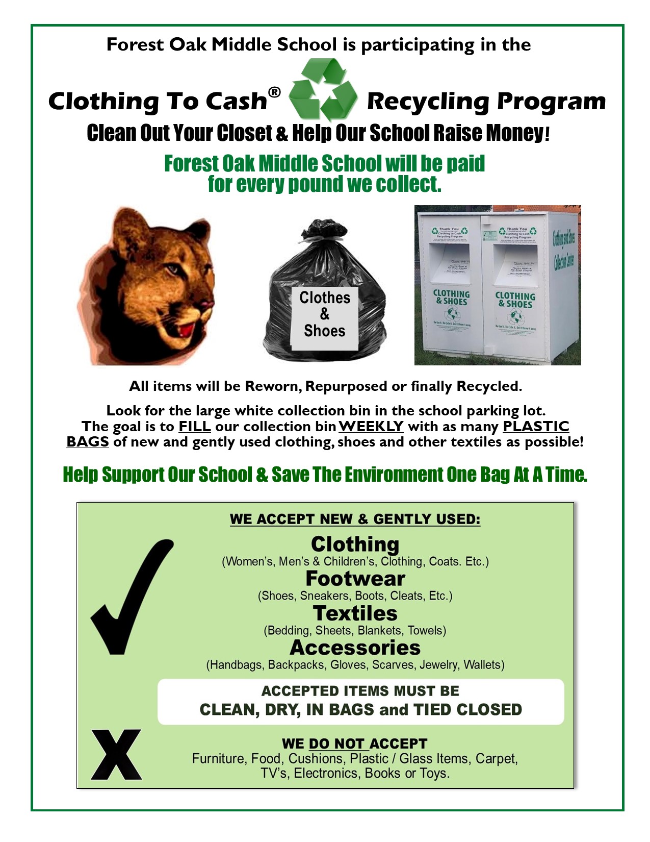 Clothing for Cash | Forest Oak MS