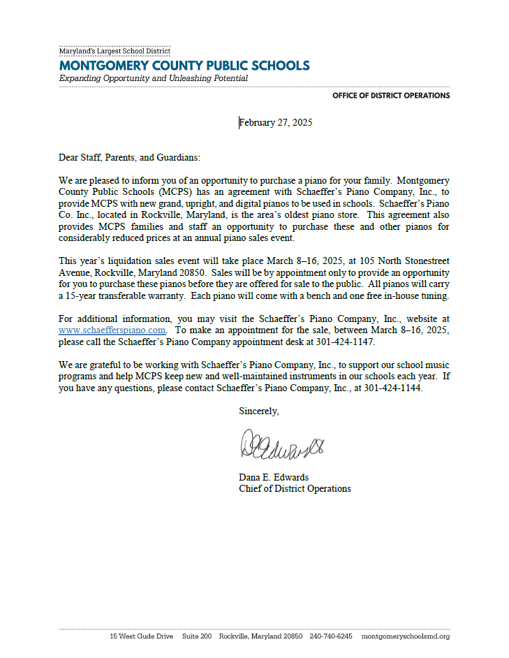 Schaeffer's Piano Sale | Shady Grove MS