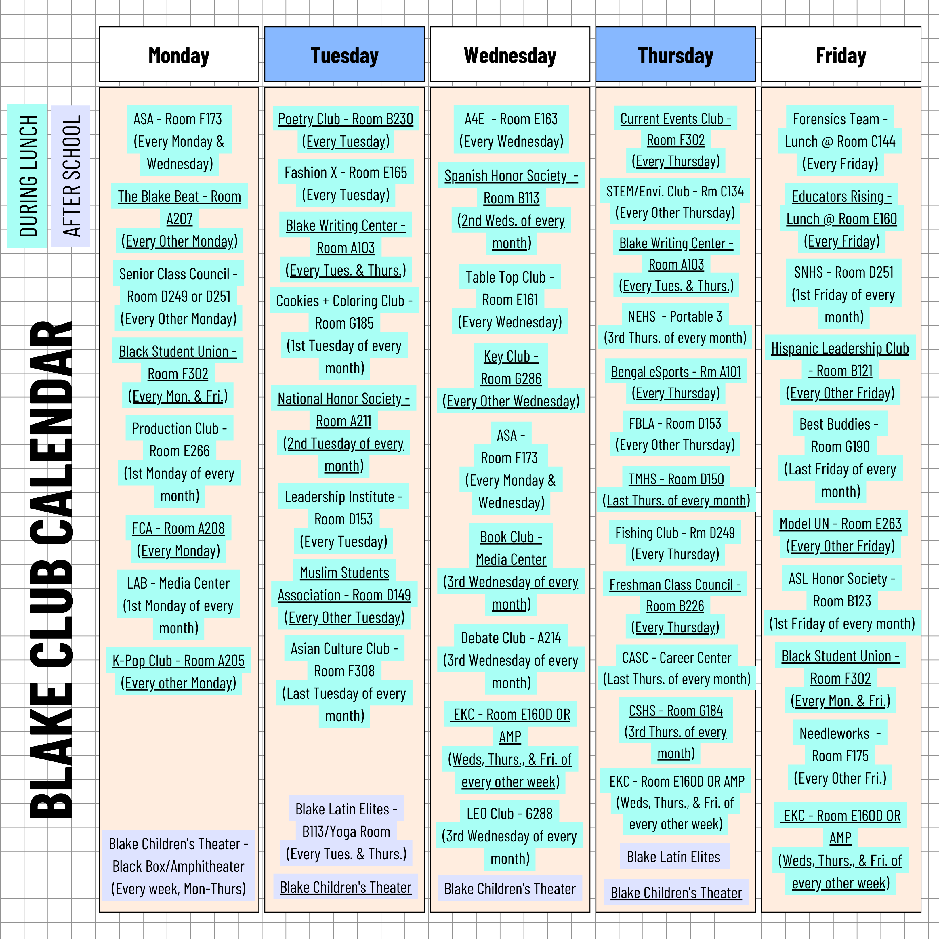 James Hubert Blake HS - Clubs | James Hubert Blake HS