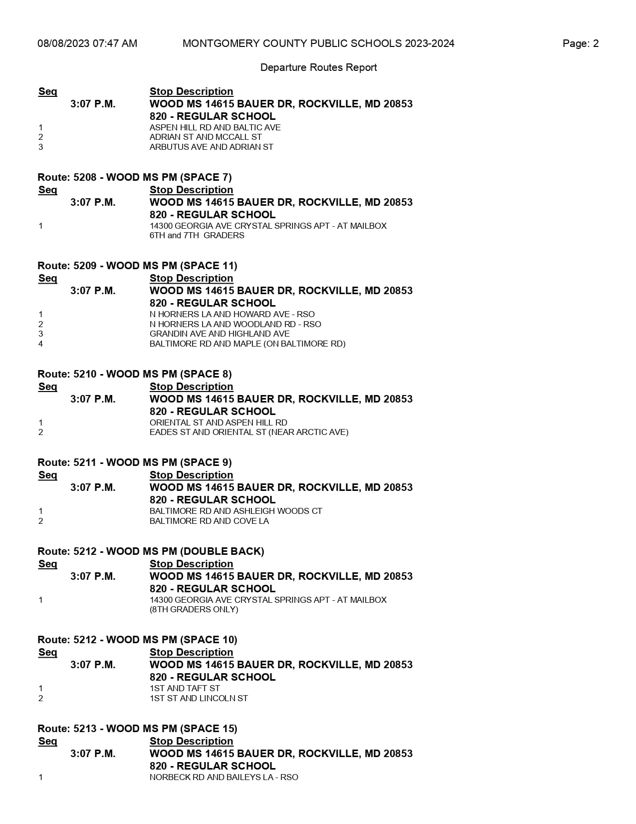 4. Bus Routes | Earle B. Wood MS