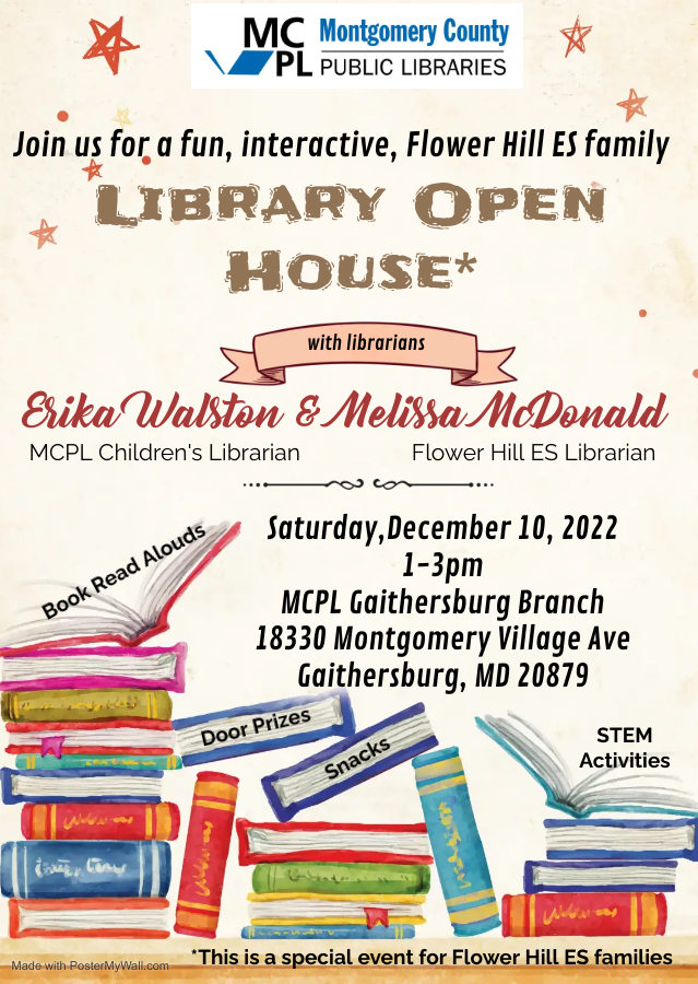 MCPL FHES Open House | Flower Hill ES
