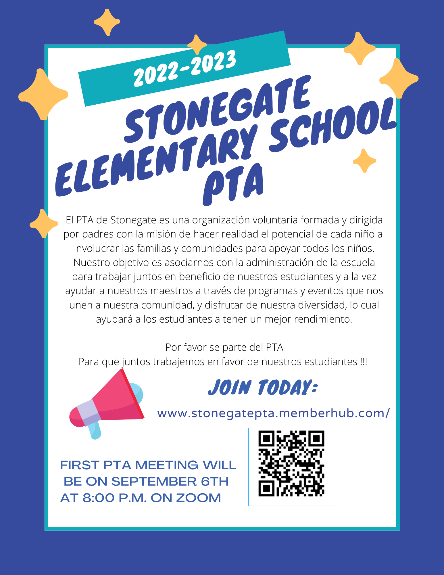 Join the PTA | Stonegate ES