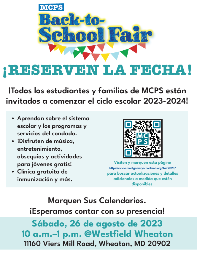 MCPS Back-to-School Fair | Stonegate ES