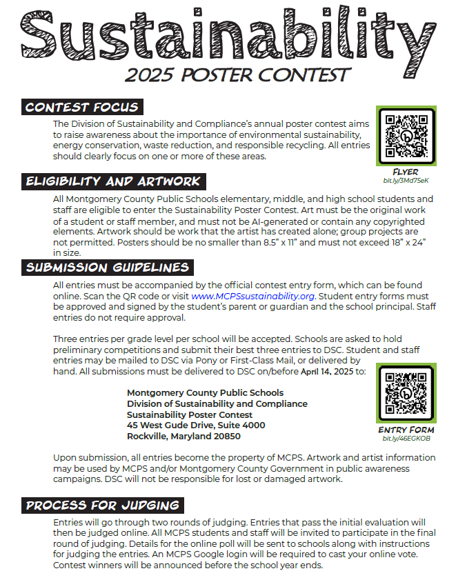 poster contest | Montgomery County Public Schools | Rockville, MD