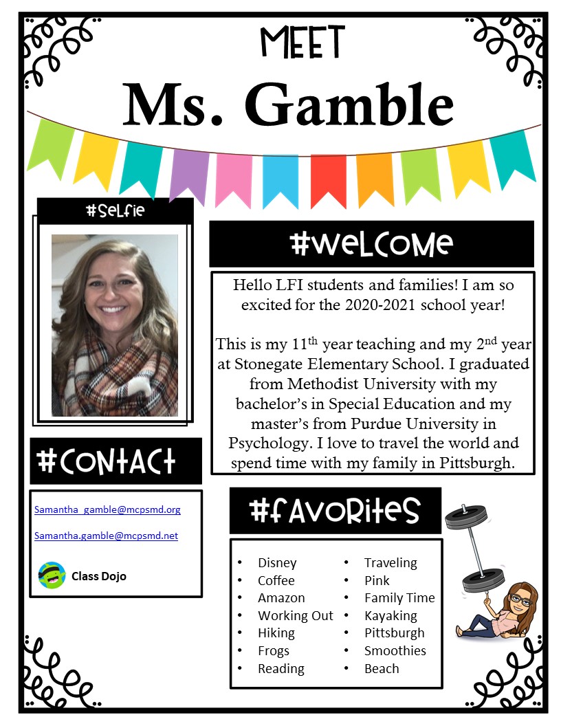 Ms. Gamble | Stonegate ES
